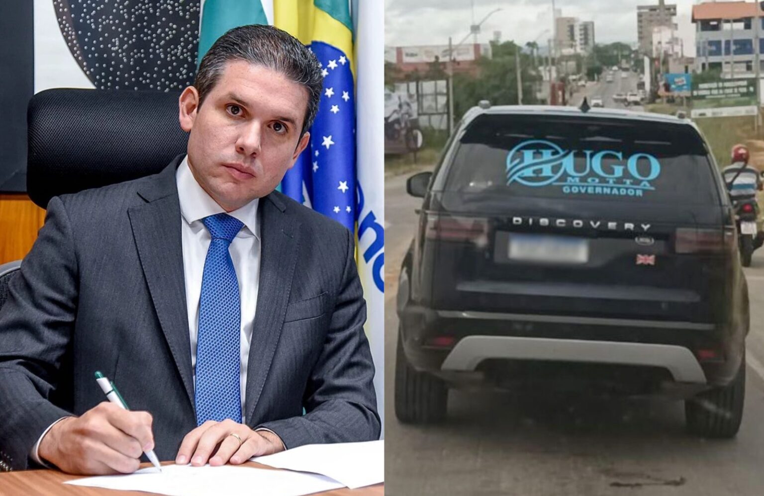 Hugo Motta 2026? Veículo com propaganda para governador circula no ...