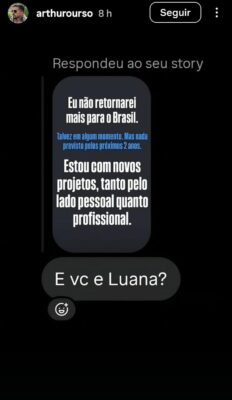 Arthur O Urso e paraibana Luana Kazaki se separam e influenciador de ...
